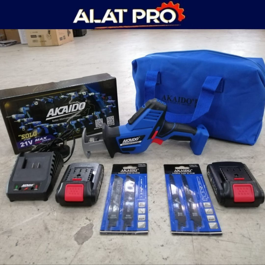 AKAIDO AK110-18RS Cordless Battery Reciprocating Saw - FREE BAG & 6" BLADE X - 18 Months ...
