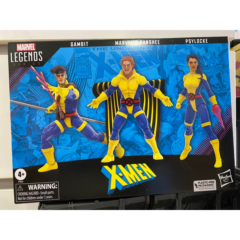 Marvel Legends Comic X-Men 60th Anniversary Team Suit 3-Pack: Gambit Marvel's Banshee Psylocke ...