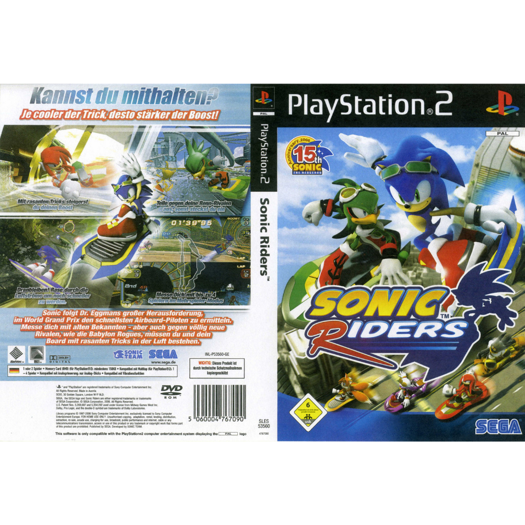 PS2 DVD Games Collection Sonic Riders | Shopee Malaysia