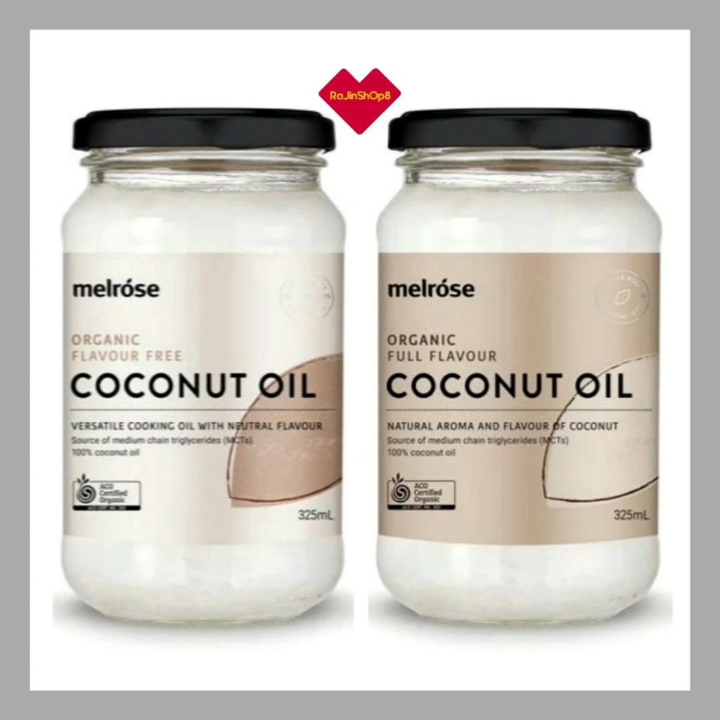 MELROSE Organic Flavour Free Coconut Oil | Organic Full Flavour Coconut ...