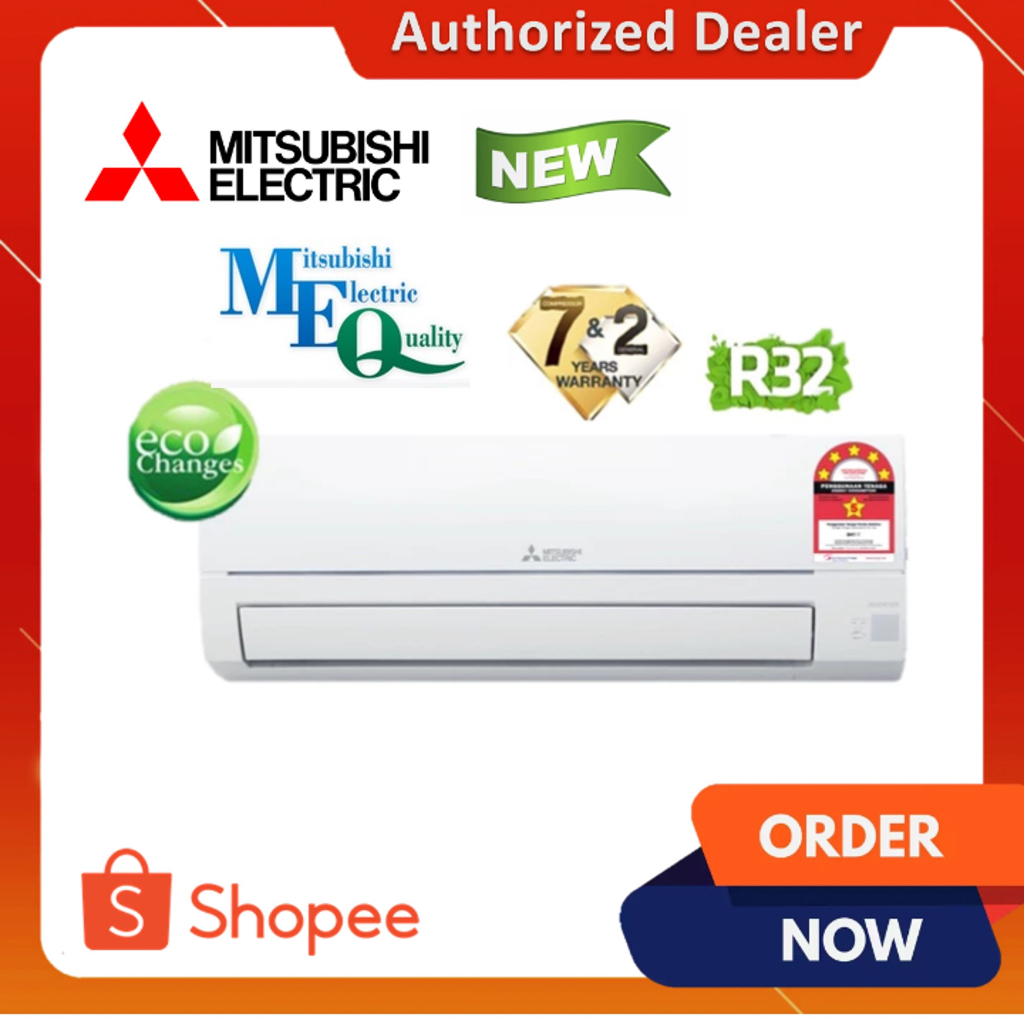 MITSUBISHI 1HP / 1.0HP / 1.5HP INVERTER R32 Air Conditioner MSY-JS10VF ...