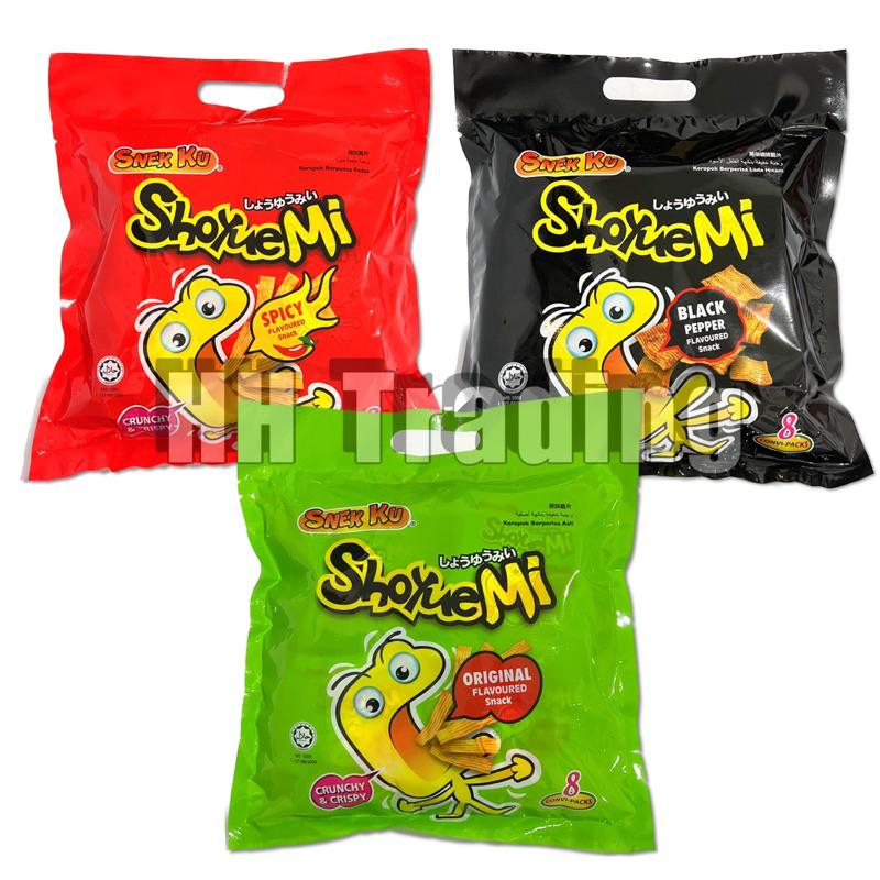 14g x 8’s SNEK KU SHOYUEMI SNAKCS FAMILY PACK (ORIGINAL / SPICY / BLACK ...