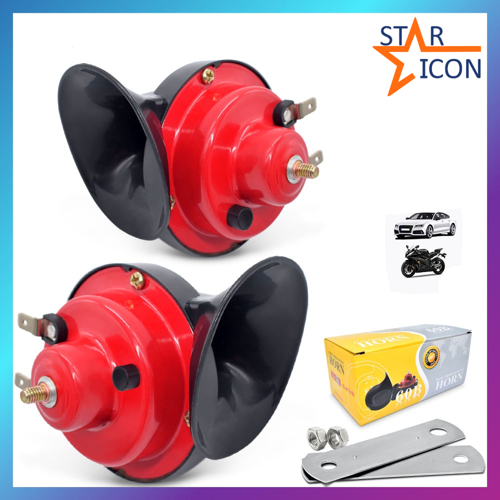SEGER High Quality BM Horn Twin Tone Car Horn 12v (Set) | Shopee Malaysia