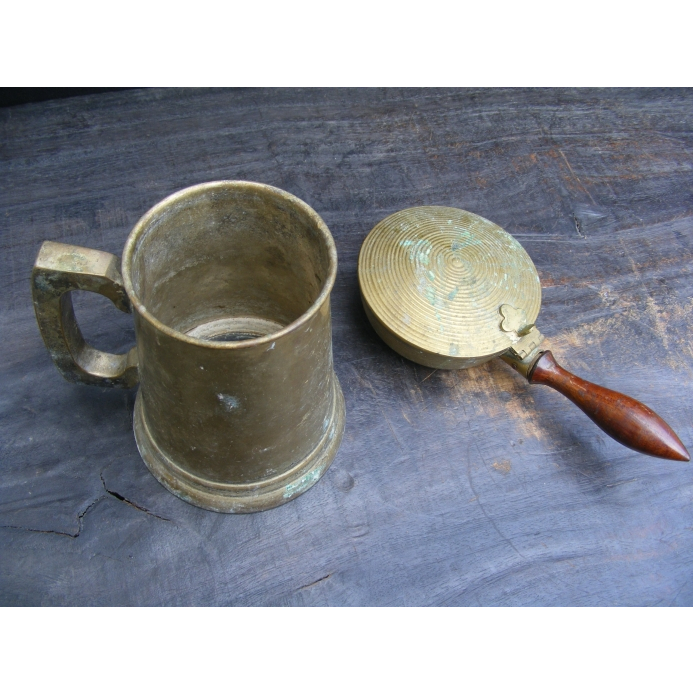 1949 WWII BEER MUG CUP FRYING PAN Military ware War Object Roaster ...