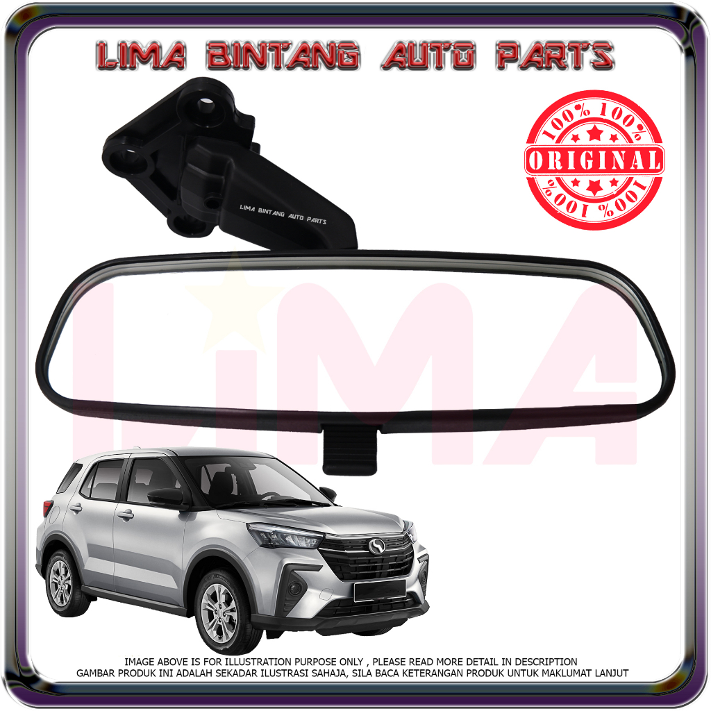 Perodua Ativa Room Interior Mirror , Rear Roof View Mirror *Original ...