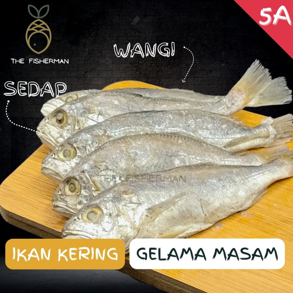 🐠 Ikan Gelama Masam Ikan Masin Gelama Jeruk Ikan Gelama Kering Ikan ...