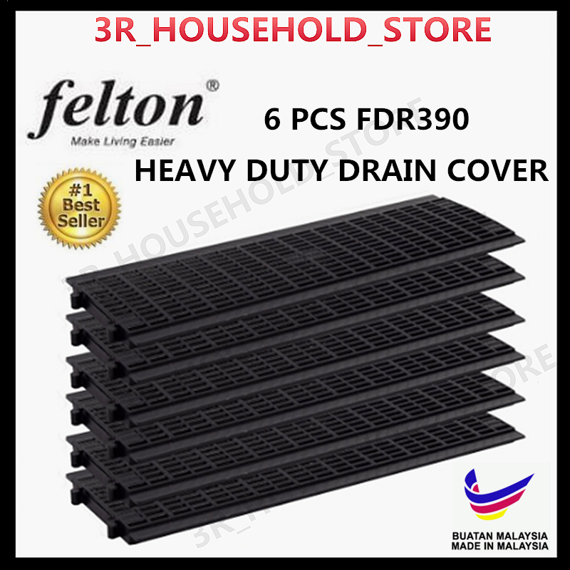 6 PCS FELTON Drain Cover PVC Penutup Longkang Plastic Tutup Longkang ...