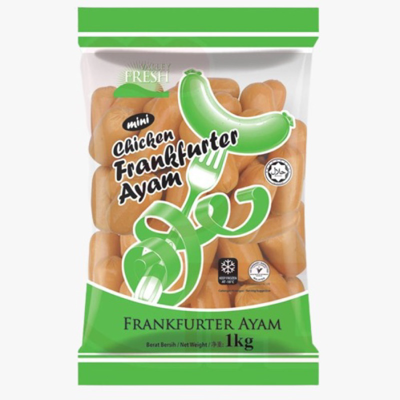 VALLEY FRESH MINI CHICKEN FRANKFURTER 1KG | Shopee Malaysia