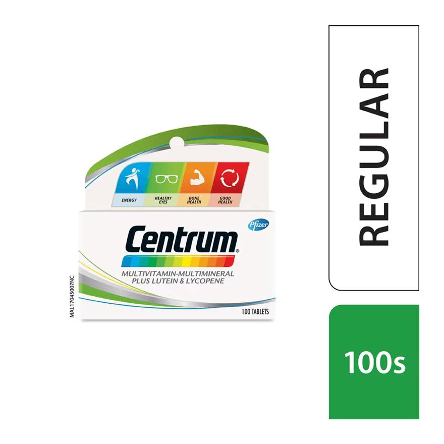 CENTRUM White Multivitamin-Multimineral Plus Lutein & Lycopene 100s ...