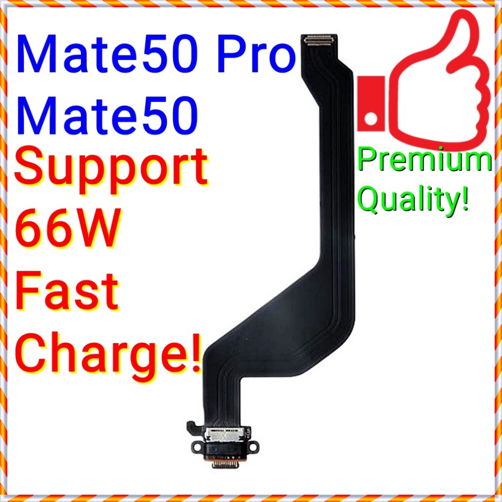(66W Fast Charge) NEW ORI Charging Port Board Flex Cable Ribbon HUAWEI Mate 50 Pro /Mate50 /DCO ...