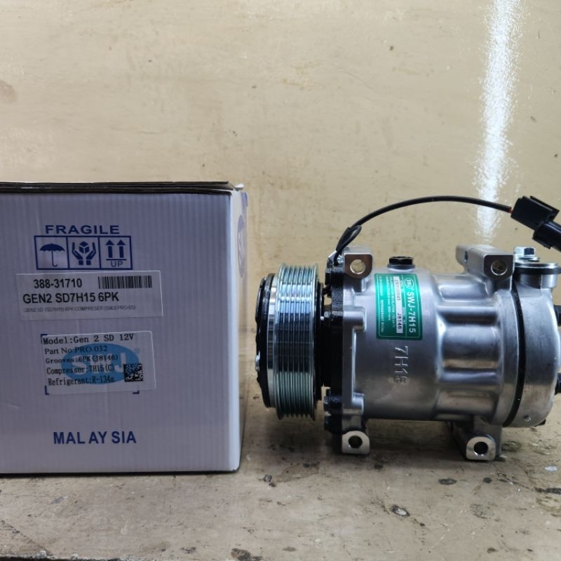 WAJA CAMPRO / SATRIA NEO / GEN2 SD7H15 6PK AIRCOND COMPRESER SWJ NEW ...