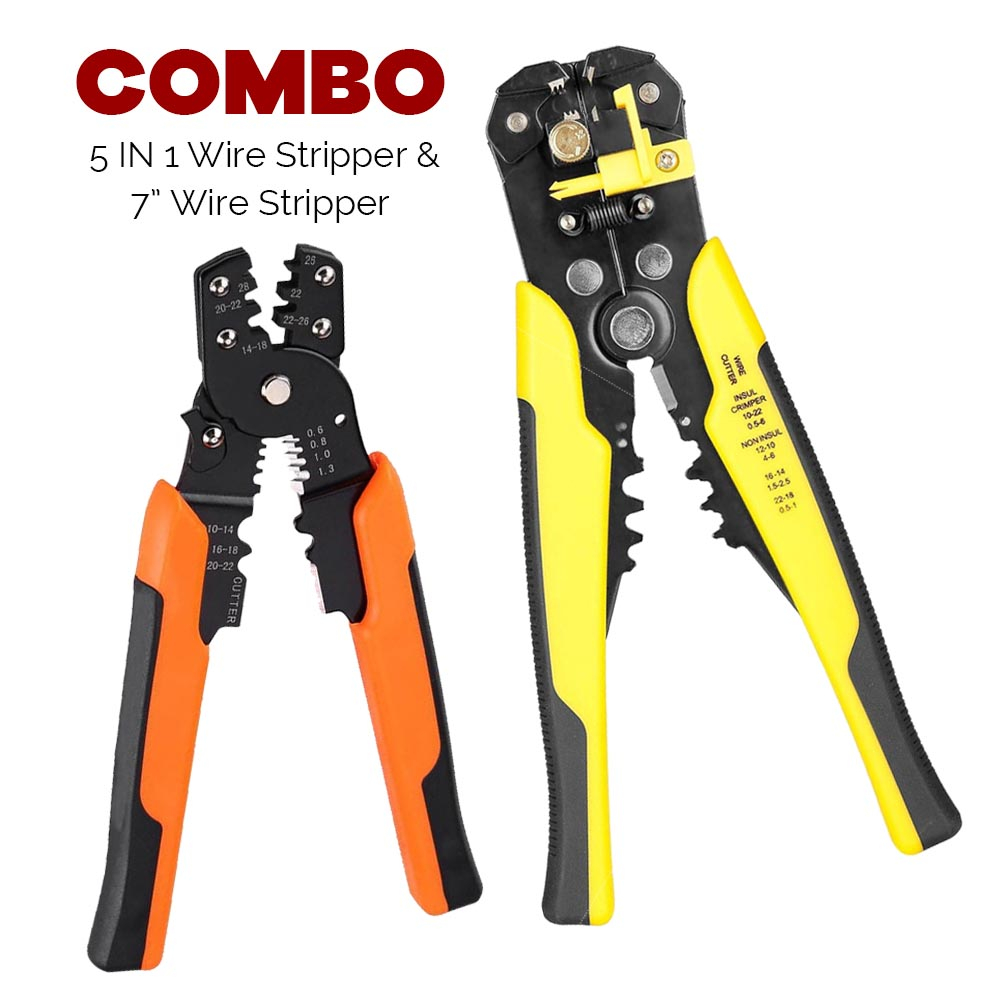 7" MULTI-FUNCTIONAL WIRE STRIPPER CRIMPING PLIER PLIERS CUTTER WAYAR ...