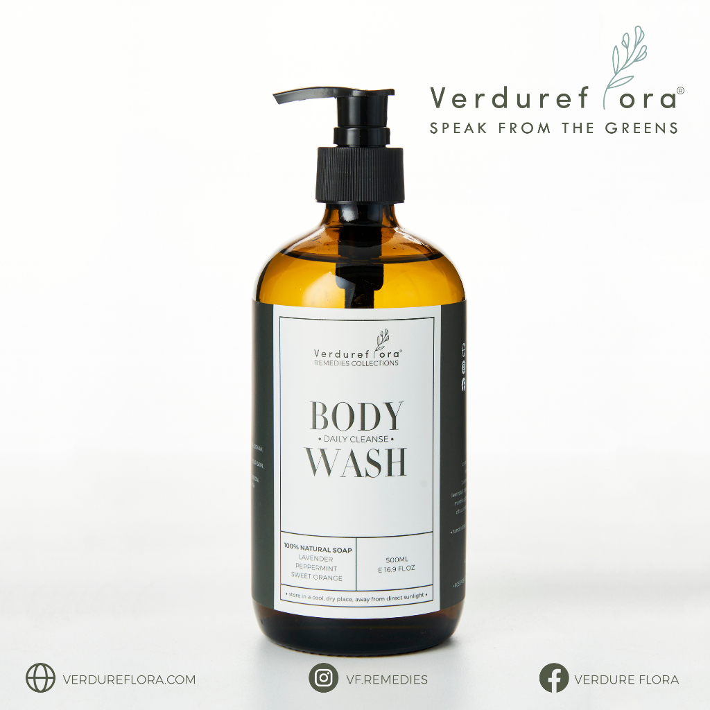 Verdure Flora Plant Base Body Wash 100% Plant Oil With Essential Oil ...