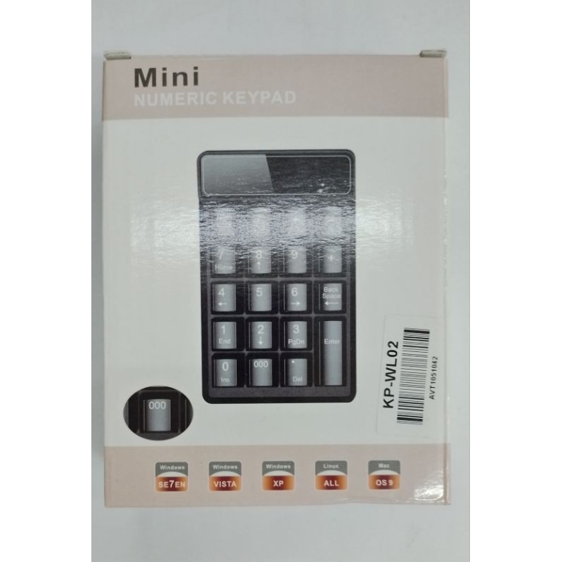 19 Keys USB Mechanical feel Wire numeric keypad Keyboard Mini number ...