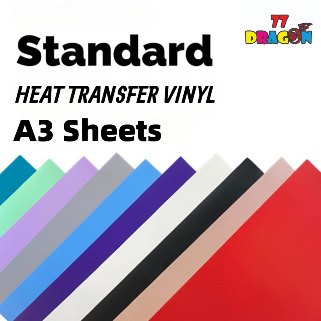 High Quality Heat Transfer Vinyl PU Korea Standard Color A3 Sheets ...