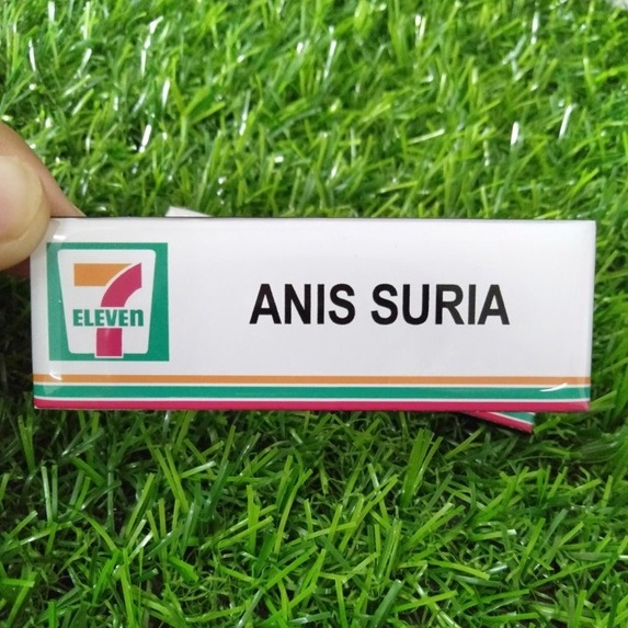 Name Tag Epoxy Acrylic 7Eleven (75X25mm) | Shopee Malaysia