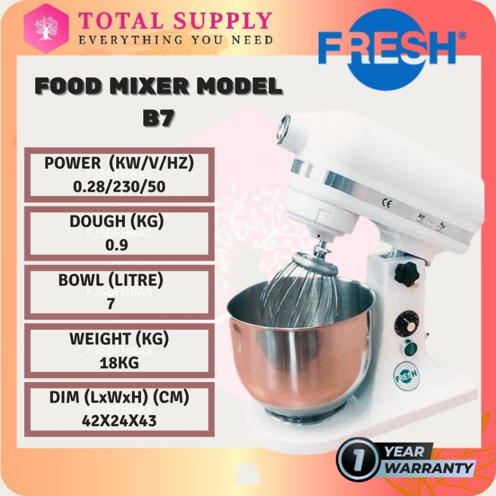 FRESH FOOD MIXER MODEL B7/B10-3/B10-3E/B20/B20E/B30 HEAVY DUTY- 1 YEAR WARRANTY | Shopee Malaysia