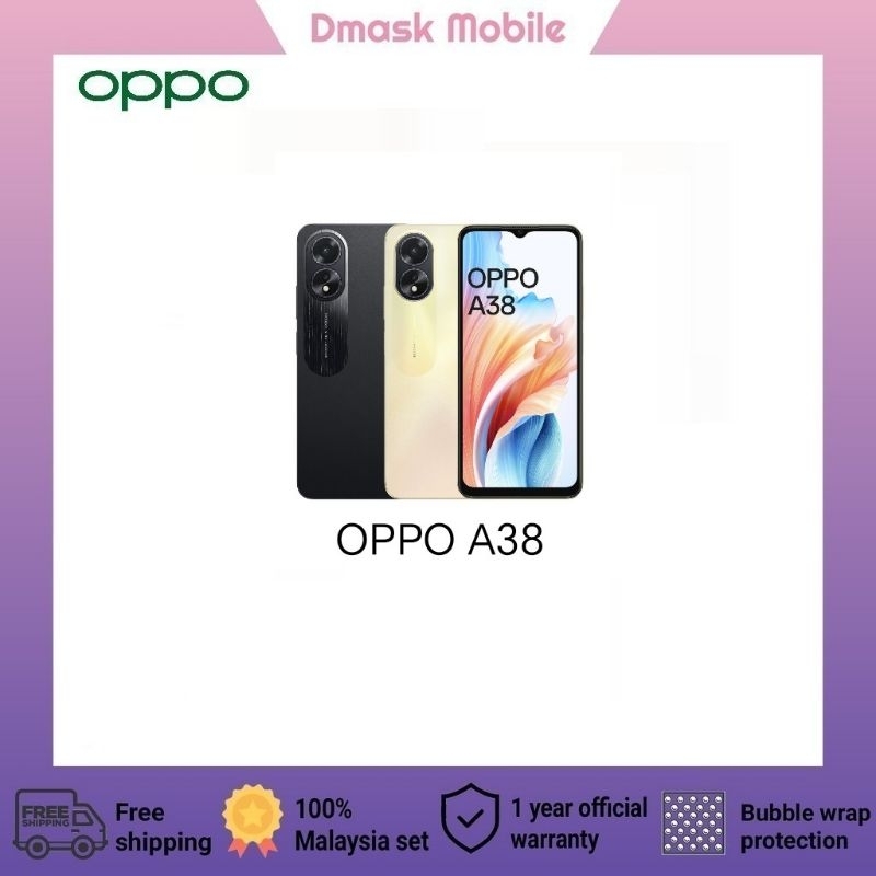 OPPO A38 ｜ 4 GB RAM + 128 GB ROM / 6 GB RAM + 128 GB ROM | Shopee Malaysia