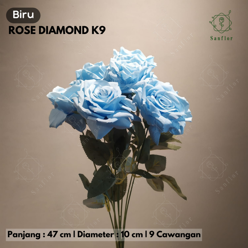 (Local Ready Stock!) BLUE/BIRU Collection Bunga Hiasan Artificial ...