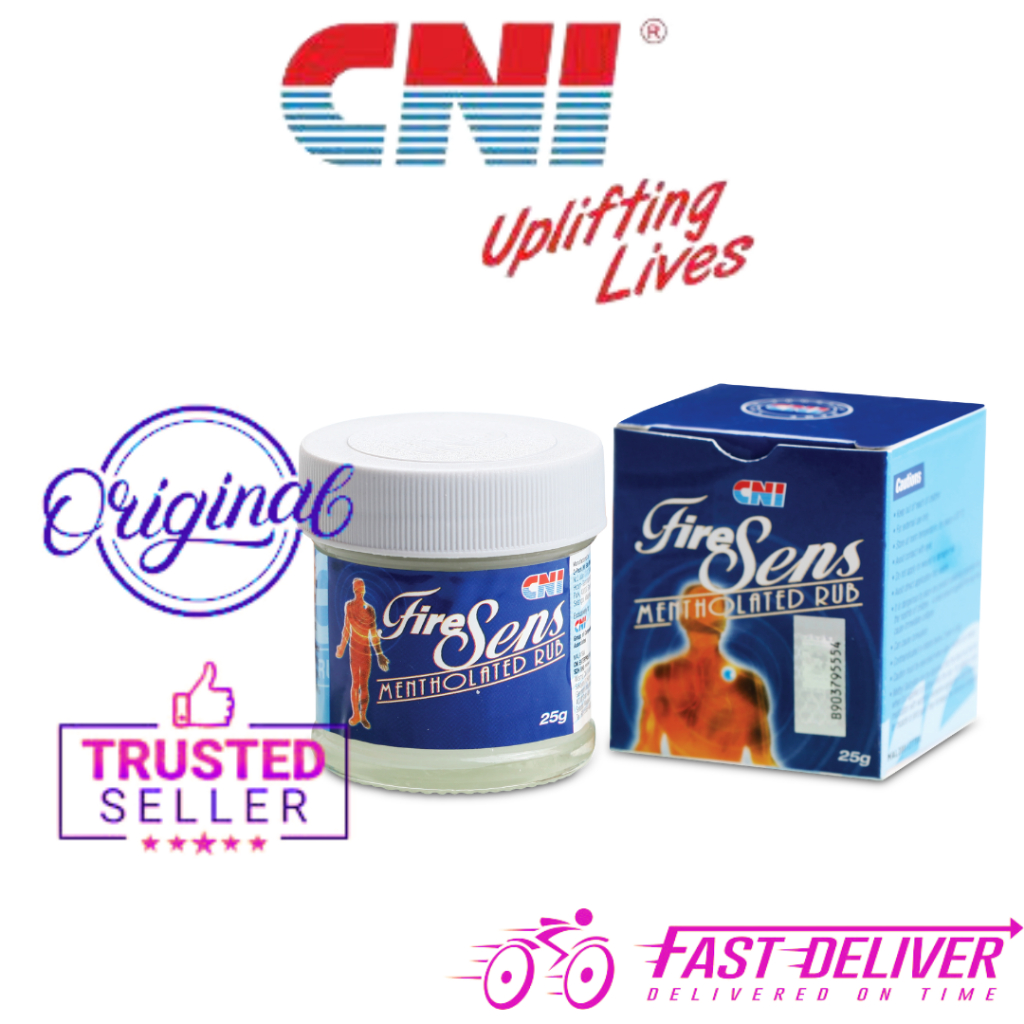 CNI Fire-Sens Mentholated Rub - Original Balm Since 2000 (25g) | Shopee ...