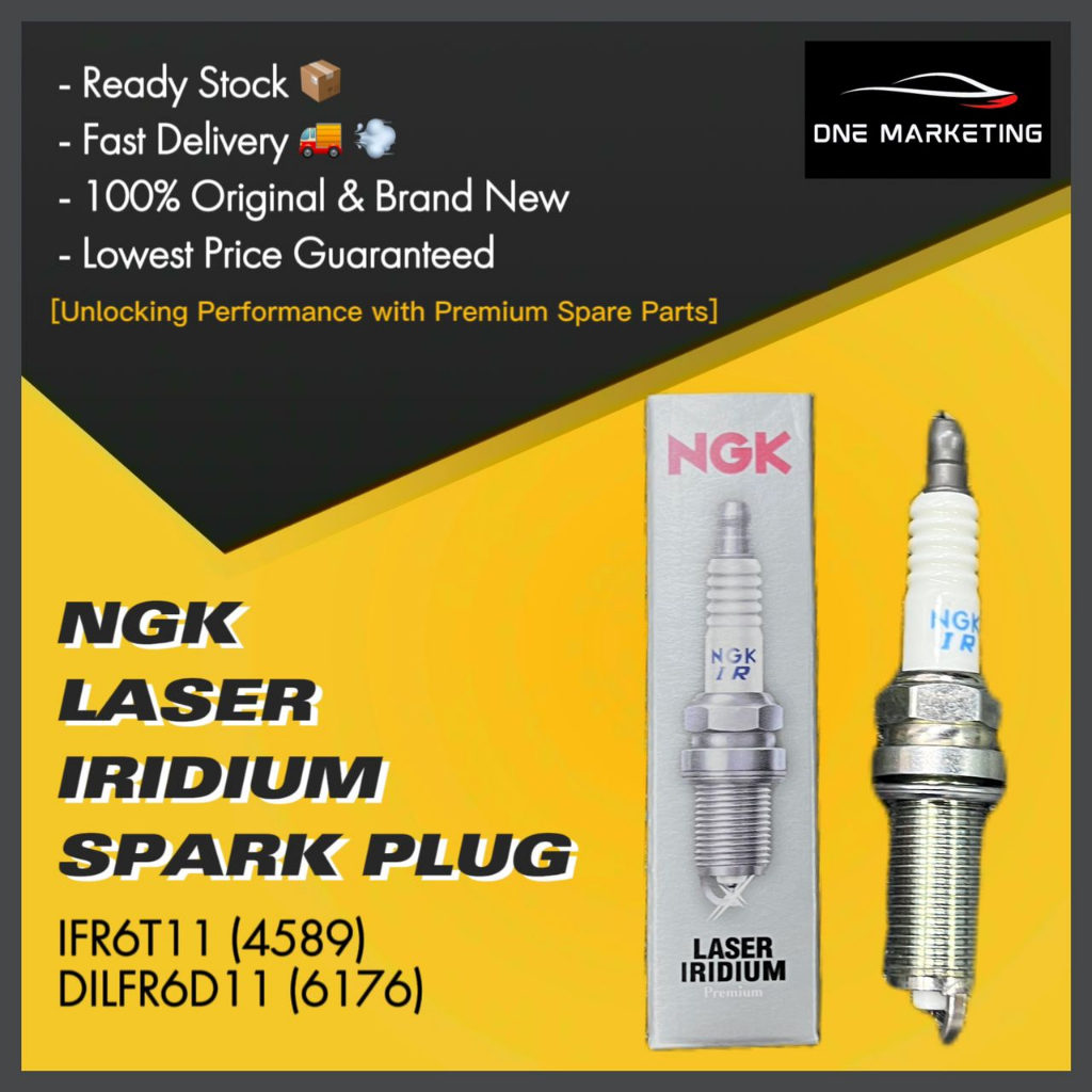 NGK Laser Iridium Spark Plug (DILFR6D11 4589/IRF6T11 6176) | Shopee ...