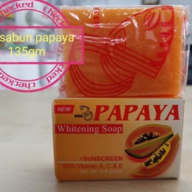 New Philippine 🇹🇭PAPAYA WHITENING SOAP 135g RDL SABUN BETIK | Shopee ...