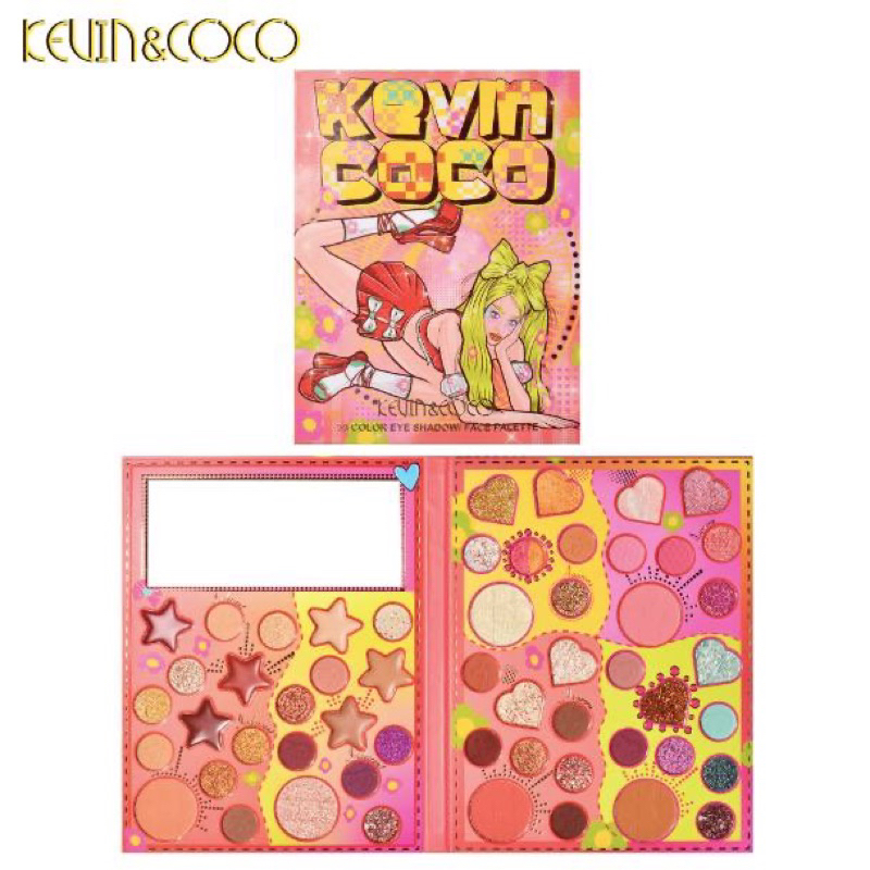 5364 KEVIN AND COCO 55 COLOR EYESHADOW PALETTE | Shopee Malaysia