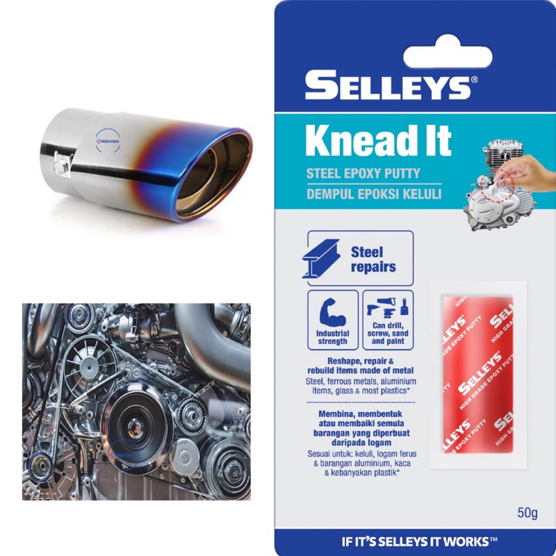 Shelley’s Knead It Steel 50g Steel Epoxy Putty | Shopee Malaysia