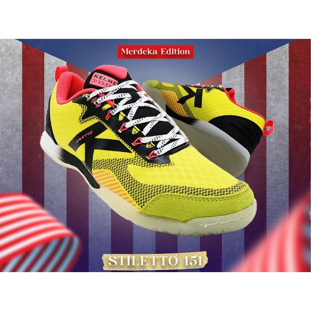 [100% AUTHENTIC] KELME STILETTO (MERDEKA EDITION) FUTSAL SHOES/KASUT ...