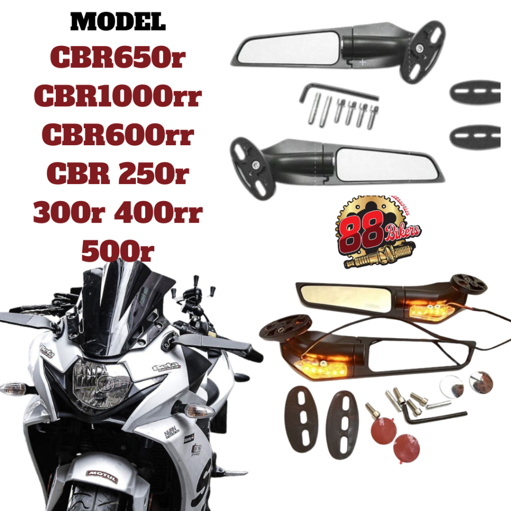 MODIFIED MOTORCYCLE MIRROR CBR650r CBR1000rr CBR600rr CBR 250r 300r ...