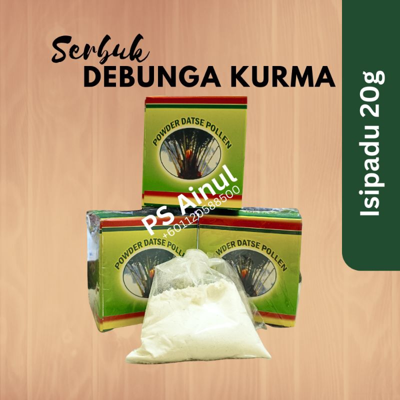 Serbuk Debunga Kurma dari Madinah Dates Pollen Powder Ikhtiar Hamil ...