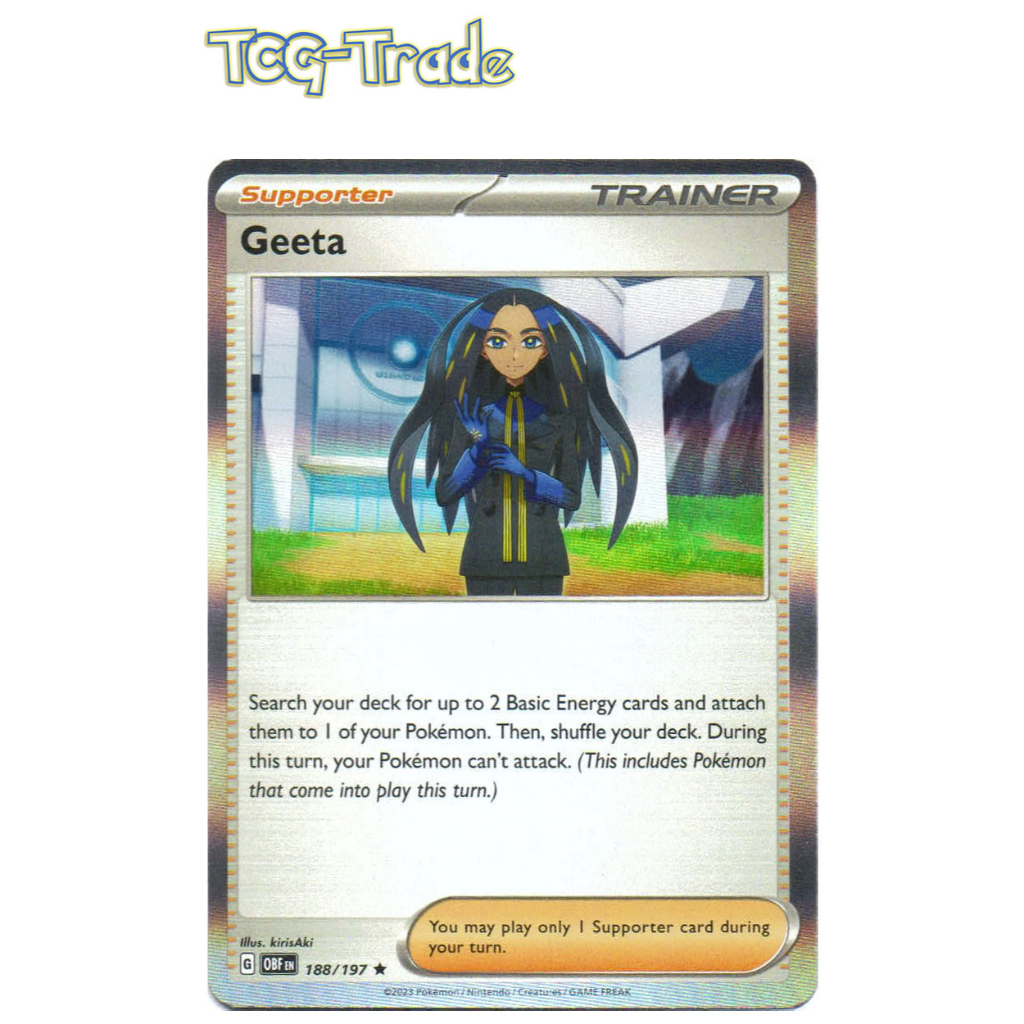 [Pokemon TCG Singles] SV3 Obsidian Flames - 188/197 Geeta - Pokemon ...