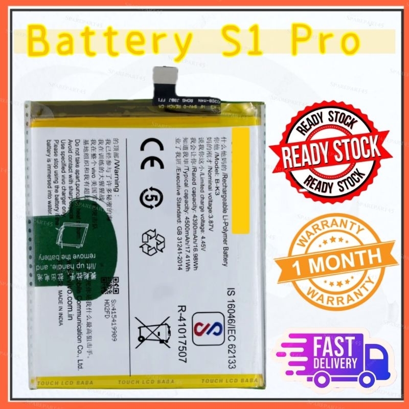VV S1 Pro Battery ORIGINAL Replacement Sparepart Mobile Phone Repair ...