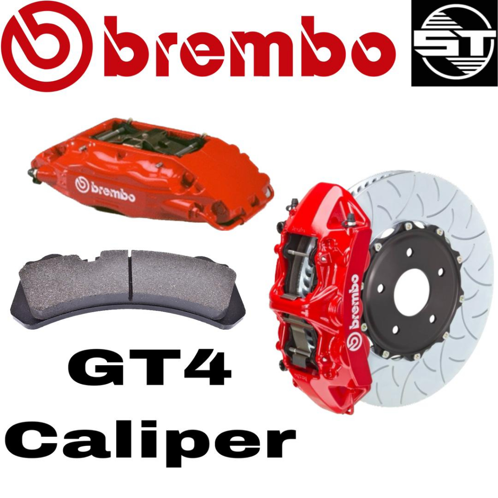 BREMBO GT4 BIG 4 POT Caliper Brake Kit for TOYOTA HONDA PERODUA PROTON NISSAN | Shopee Malaysia