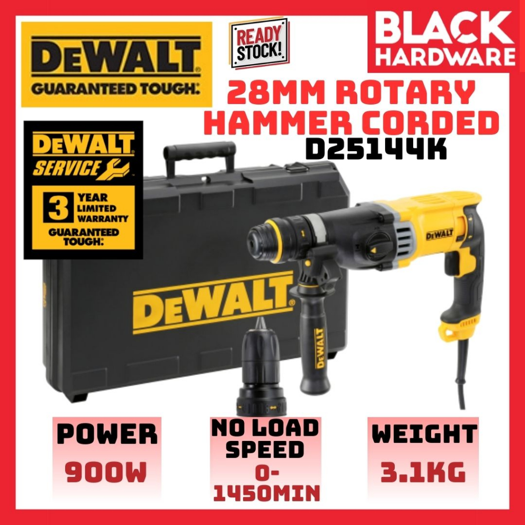Black Hardware DEWALT Hammer Drill Electric Hacker Rotary Hammer Drill ...
