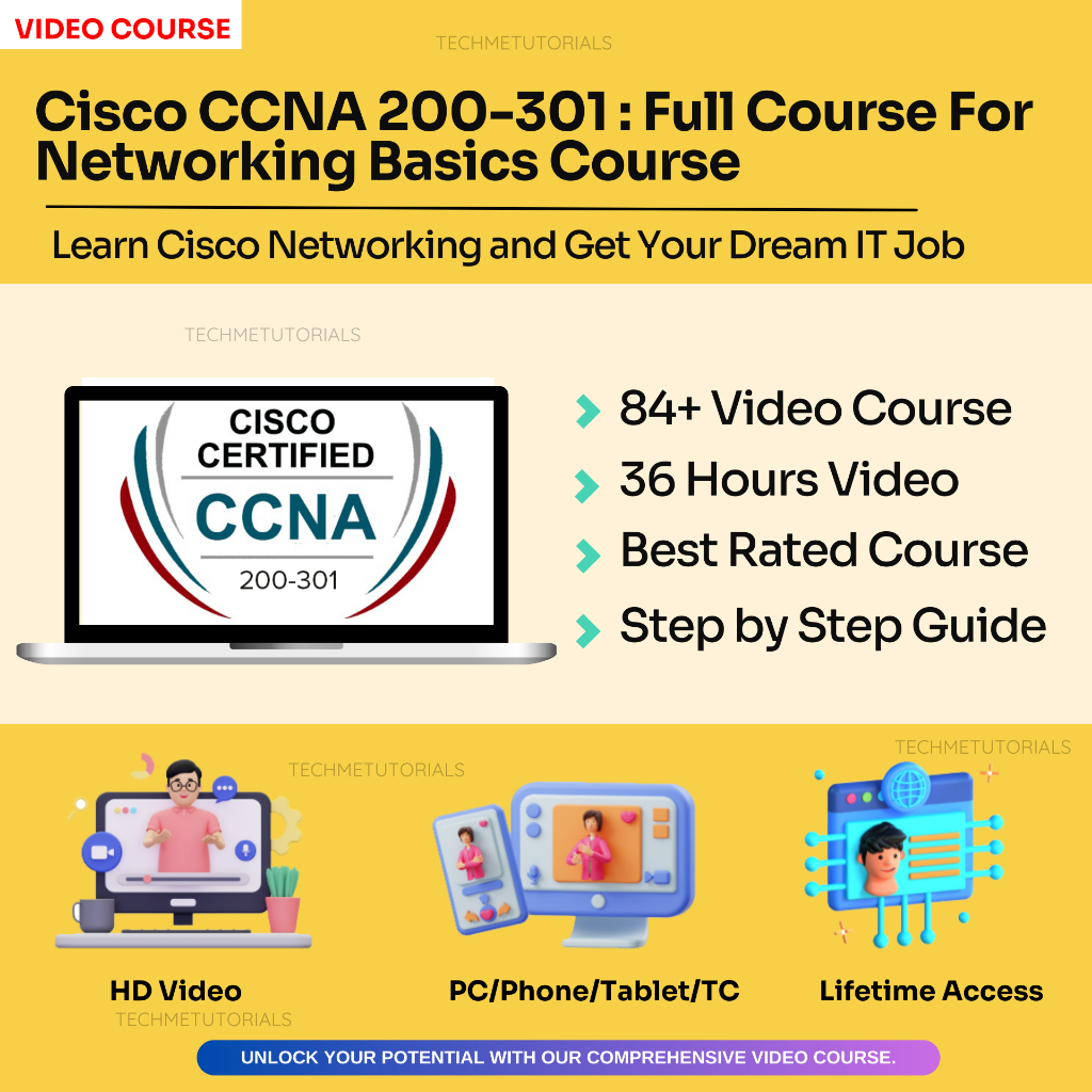 Cisco CCNA 200-301: Networking Basics Masterclass for Aspiring IT Professionals [Video Course ...