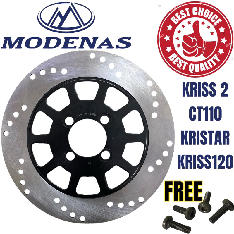 MODENAS KRISS 2 KRISS 110 KRISS120 KRISTAR CT110 DISC PLATE FRONT DISC ...