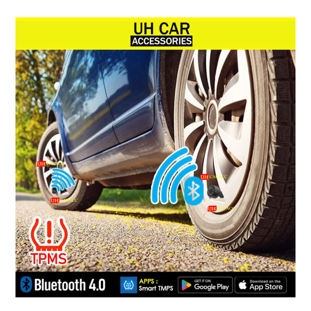 TPMS Bluetooth 4.0 Universal Tyre Pressure Monitoring System Tire ...