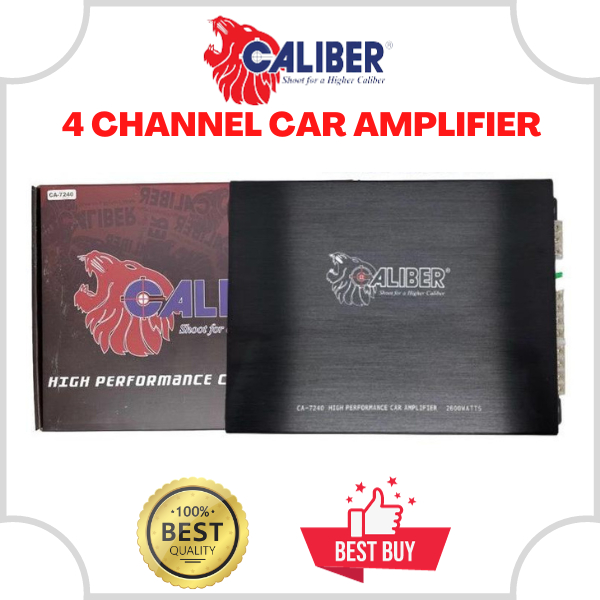 CALIBER Car Power Amplifier 2600Watts 4 Channel amp | Shopee Malaysia