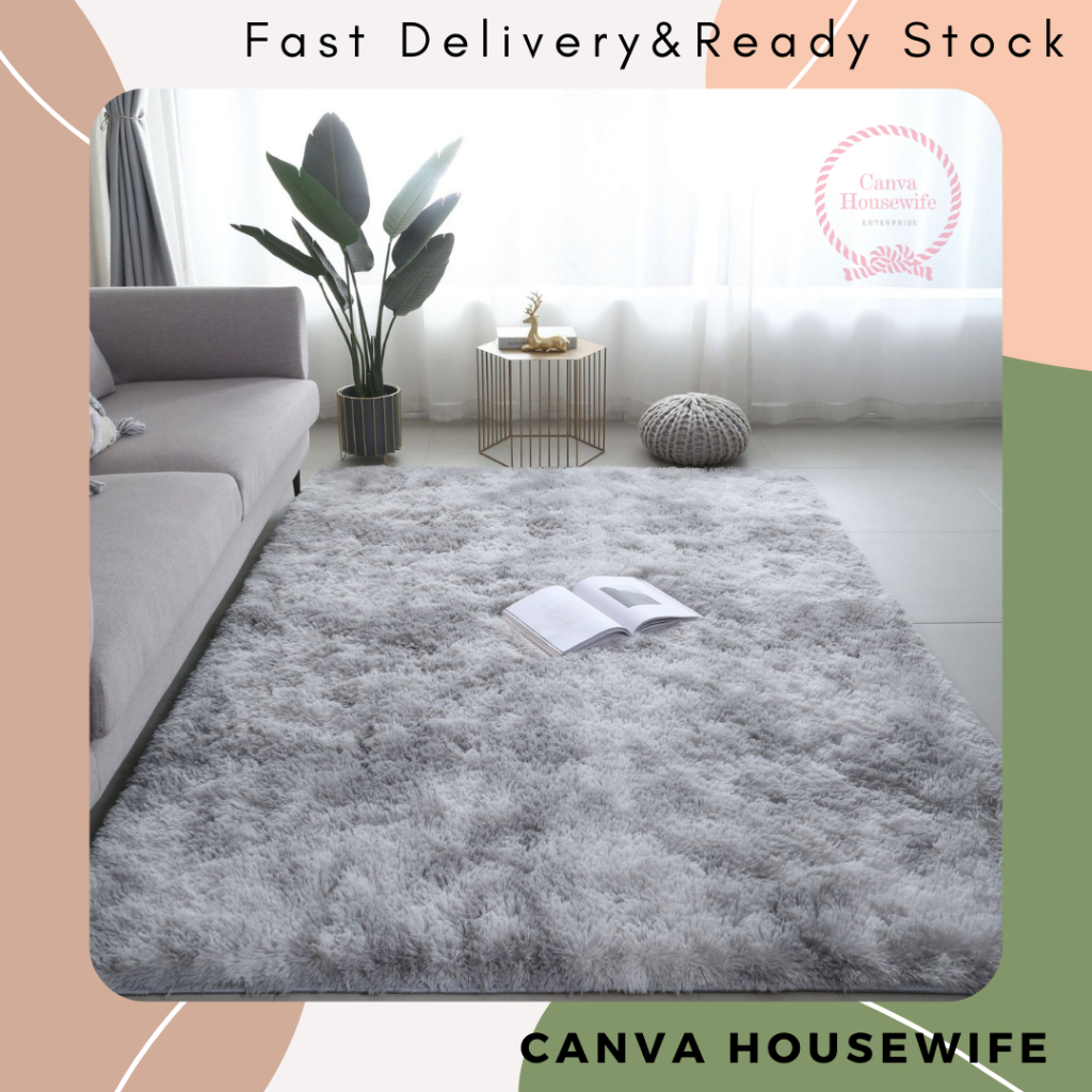 【Carpet Fluffy】4 Size Large Karpet Bulu Carpet Bulu Karpet Bulu Murah ...