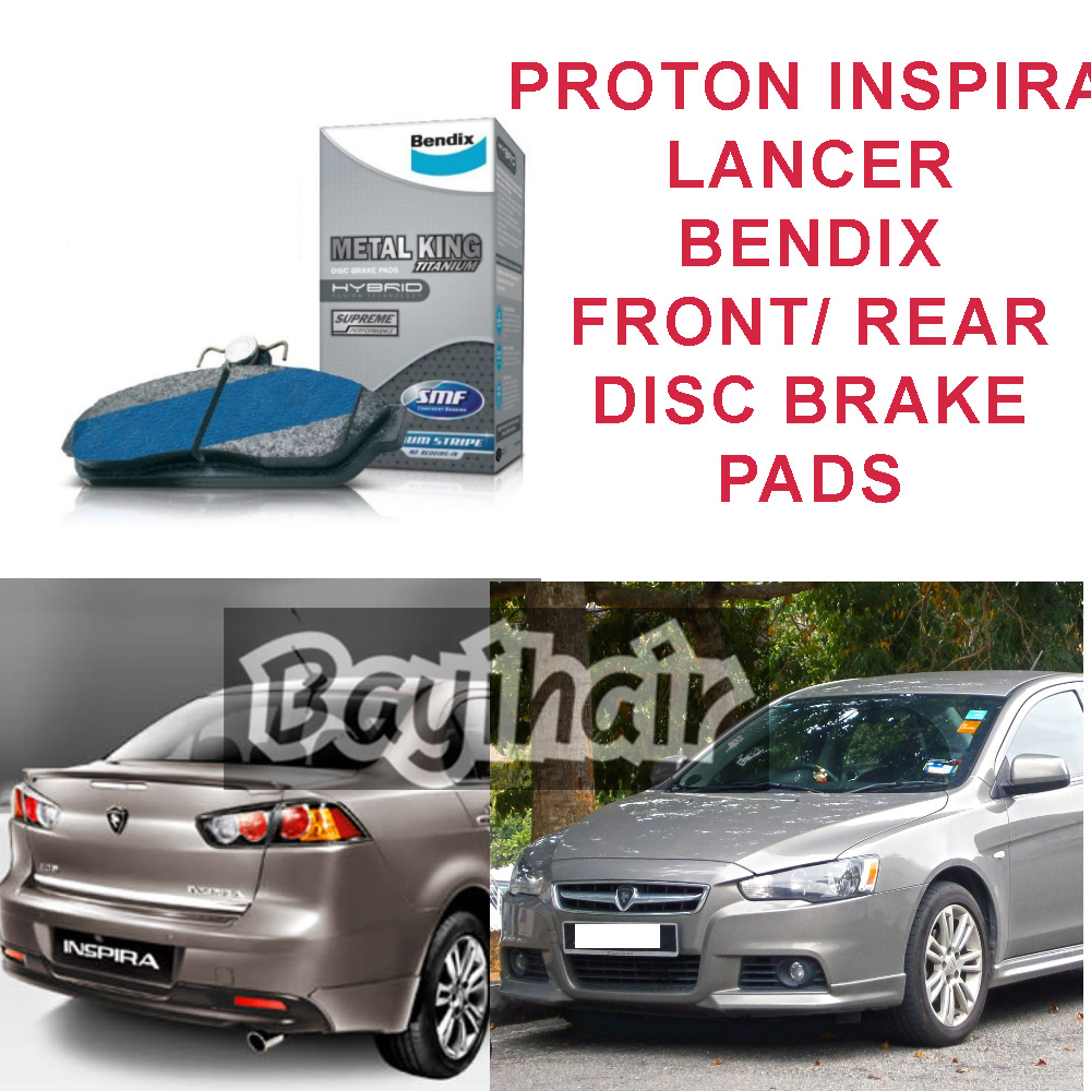 MITSUBISHI LANCER BENDIX METAL KING / FRONT/ REAR DISC BRAKE PADS ...