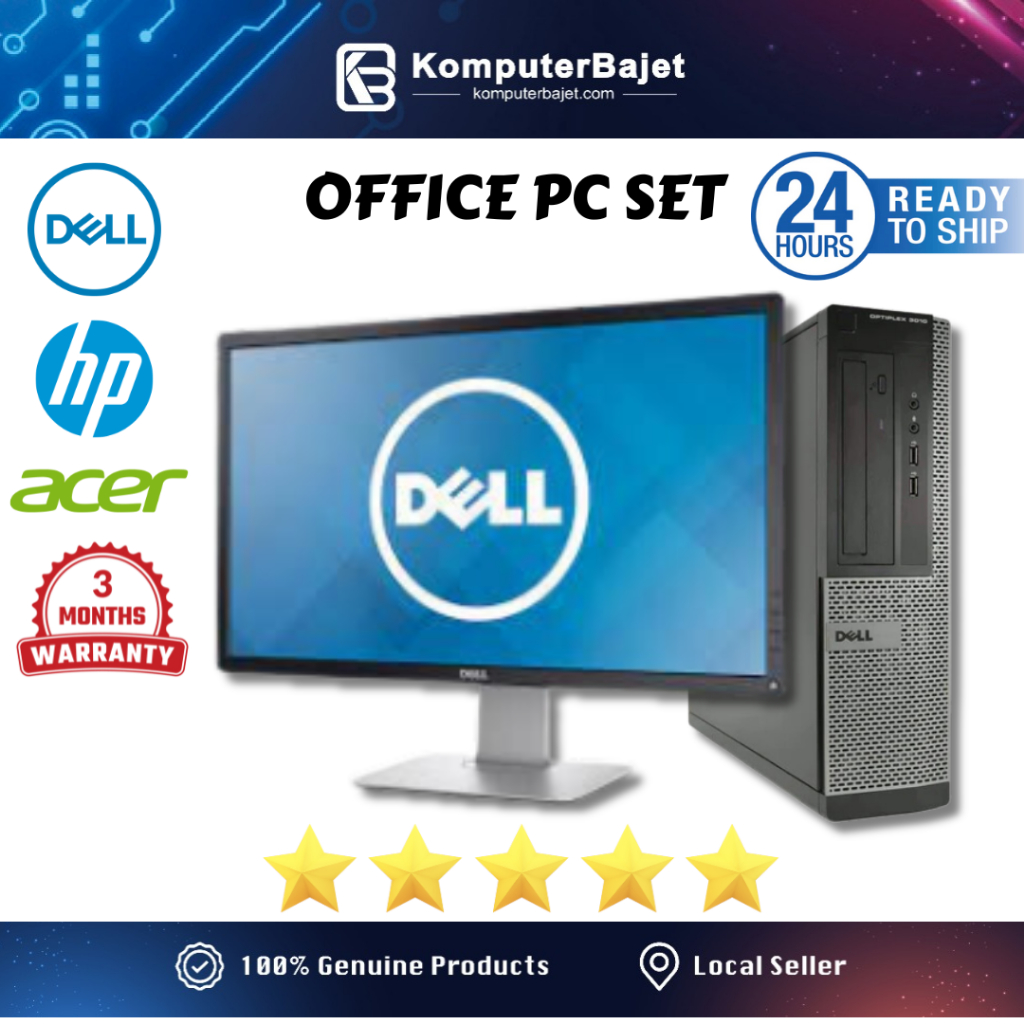 2025 OFFER ! KomputerBajet DELL OPTIPLEX INTEL Office Komputer Murah Student HP Budget Computer ...