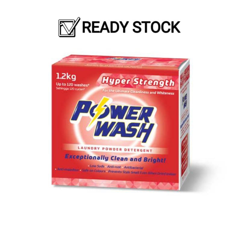 READY STOCK FREE SHIPPING 🔥🔥PowerWash Laundry Powder Detergent - Hyper ...