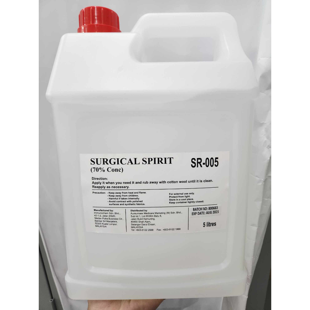 HOSPITECH SURGICAL SPIRIT (70%) 5L | Shopee Malaysia