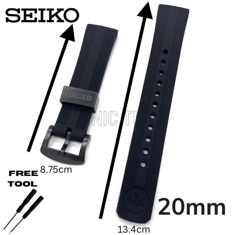 (Original) Seiko Prospex Black Silicone Strap for SPB253 / SPB255 ...