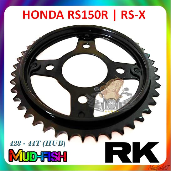 GEGANCU HONDA RS150 RS150R | RSX RS-X 428 REAR BLACK SPROCKET 44T (HUB ...