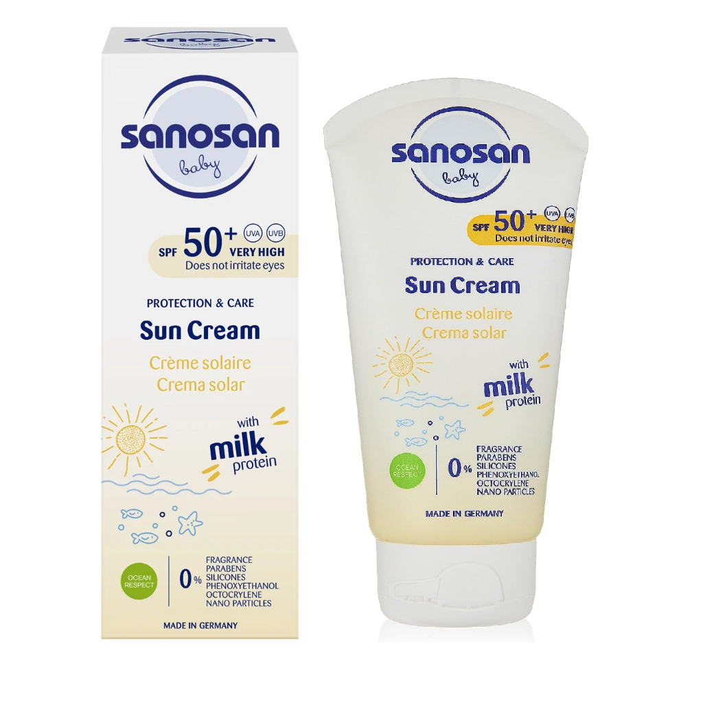Sanosan Baby Sun Cream with milk protein with SPF50+ (75ml) | Shopee ...
