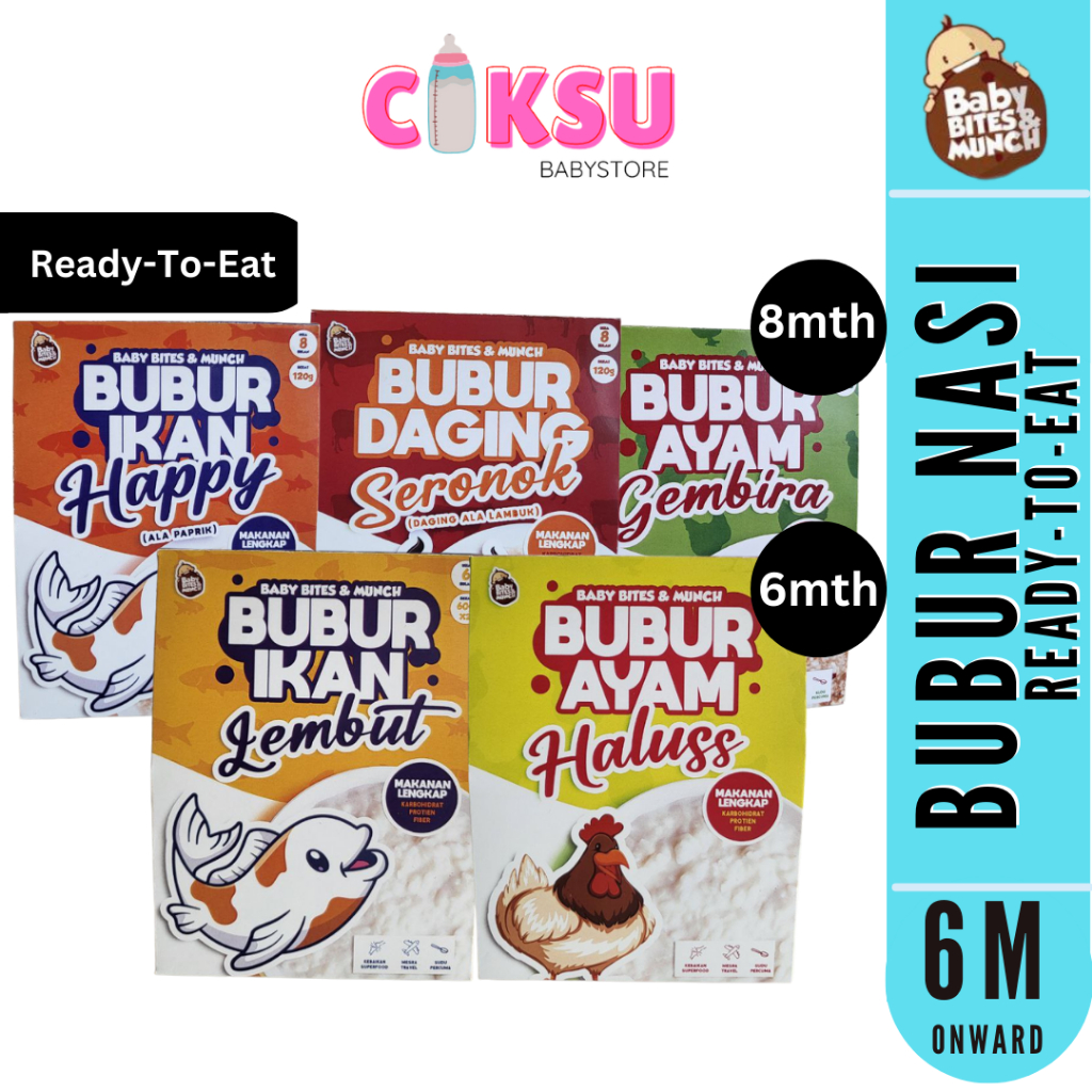 Bubur Baby Ready To Eat Baby Bites and Munch BBM Pyeon Baby Food Travel ...