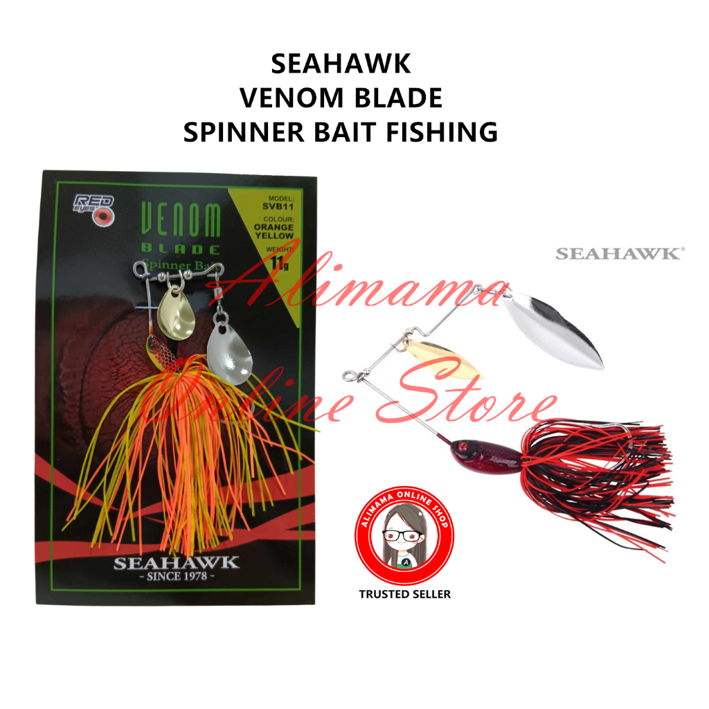 SEAHAWK VENOM BLADE SPINNER BAIT RED EYES SNAKEHEAD HARUAN TOMAN ...