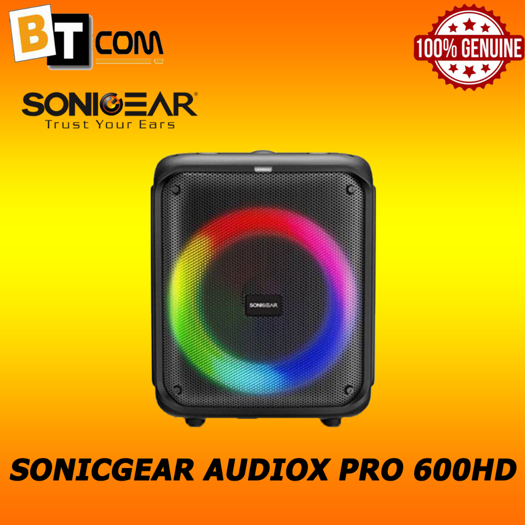 SONICGEAR PORTABLE BLUETOOTH SPEAKER AUDIOX PRO 600HD | Shopee Malaysia